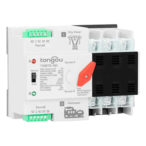 ATS Switch 3P 100A Tongou TOWTS-100 automatic – Aurensol